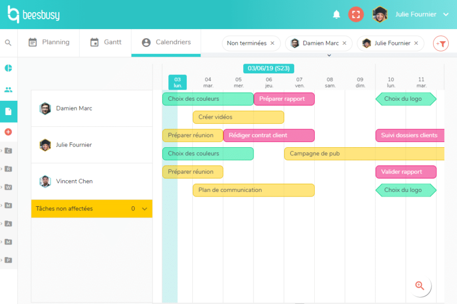 Outil de gestion de projet collaboratif et liste de tâches - Beesbusy