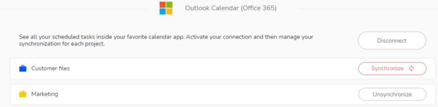 How to synchronize a project with Google Agenda or Outlook Calendar ...