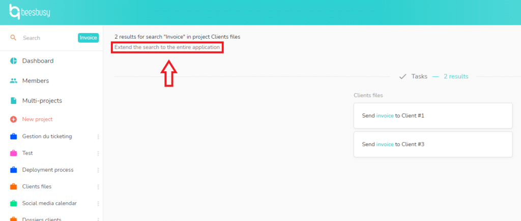 Come usare il Beesbusy search tool – Find anything in your projects ...