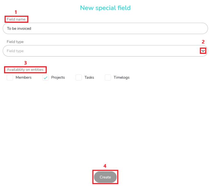 Special fields -Beesbusy