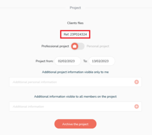 Unique task and project numbers -Beesbusy