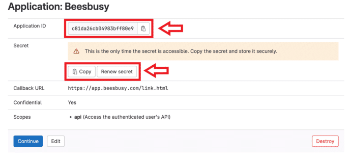 The Gitlab connector -Beesbusy