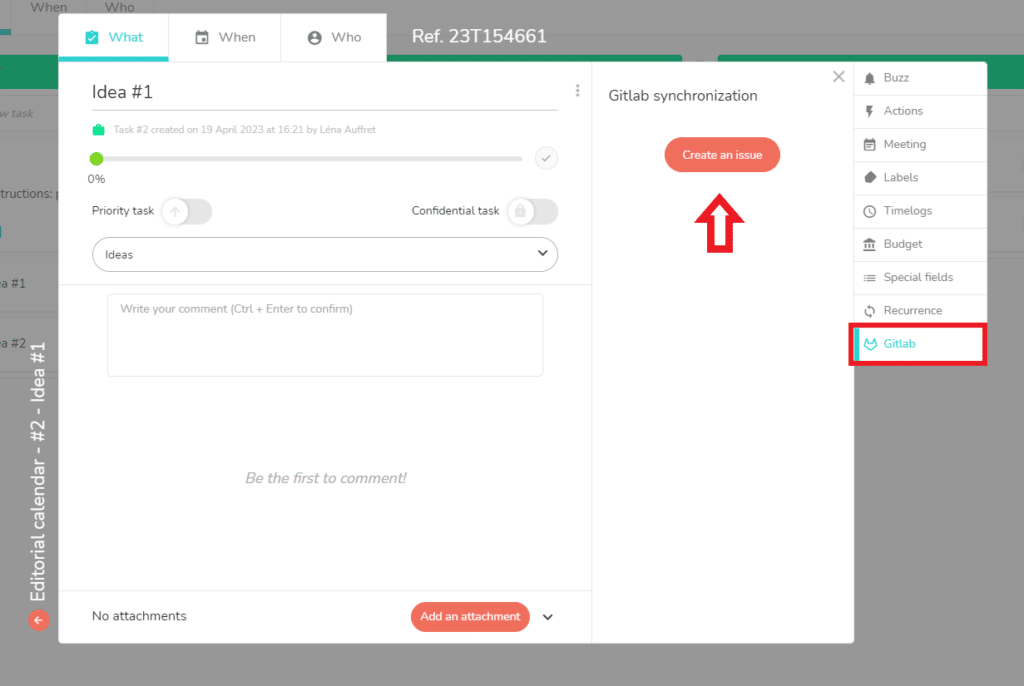 The Gitlab connector -Beesbusy
